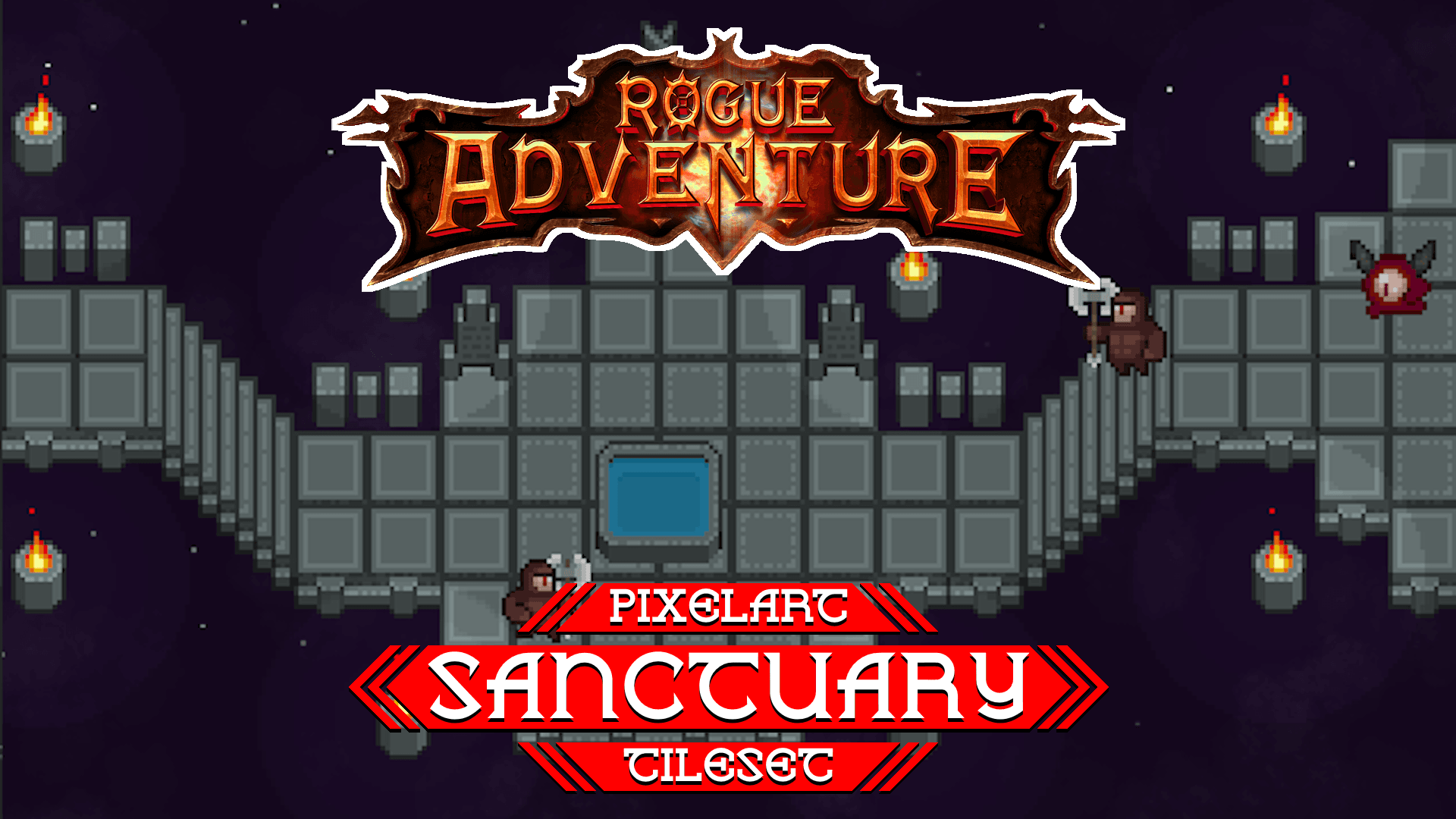 Rogue Adventure Sanctuary - a premium asset pack to build games with GDevelop. | GDevelop